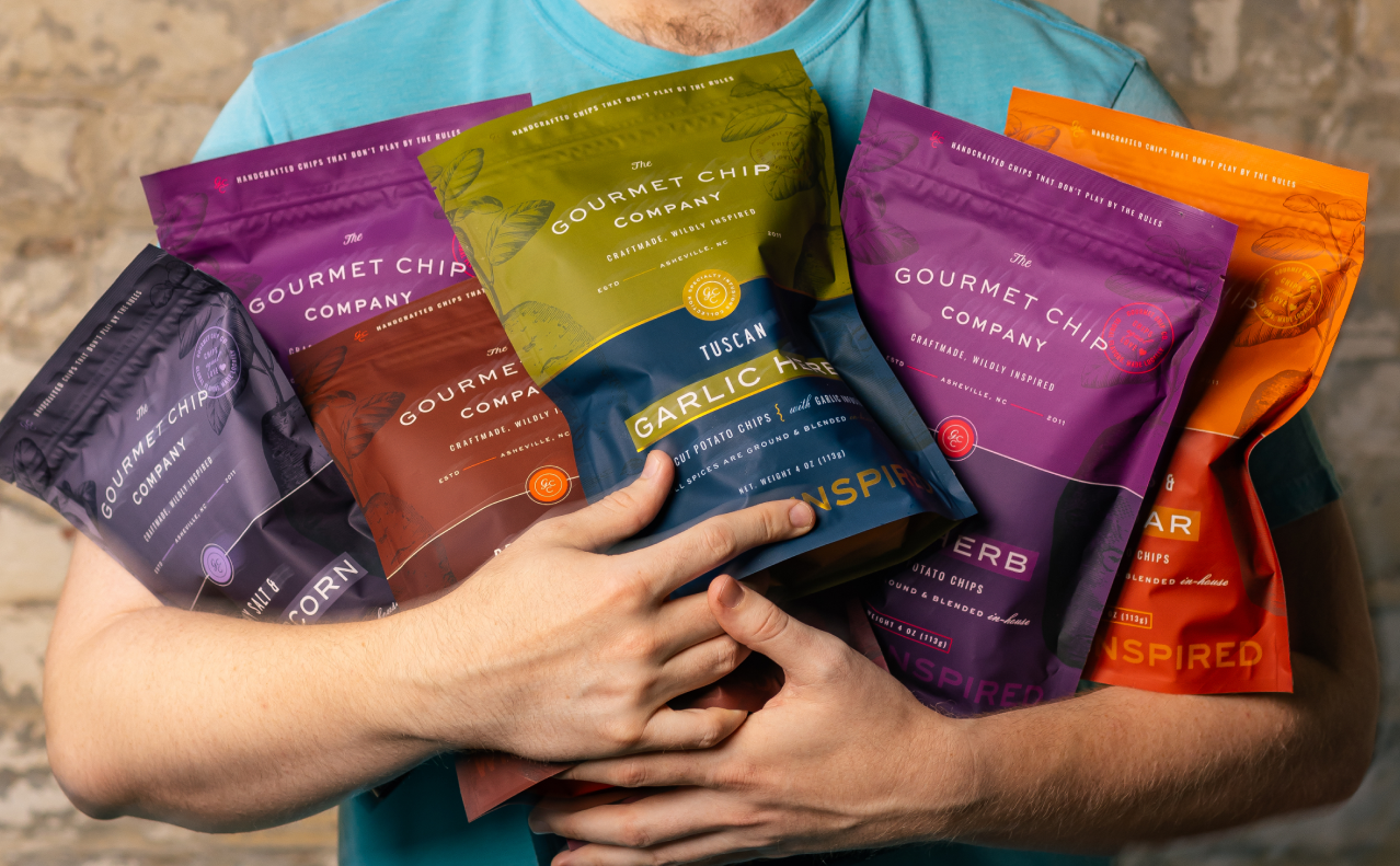 Merch from The Gourmet Chip Company