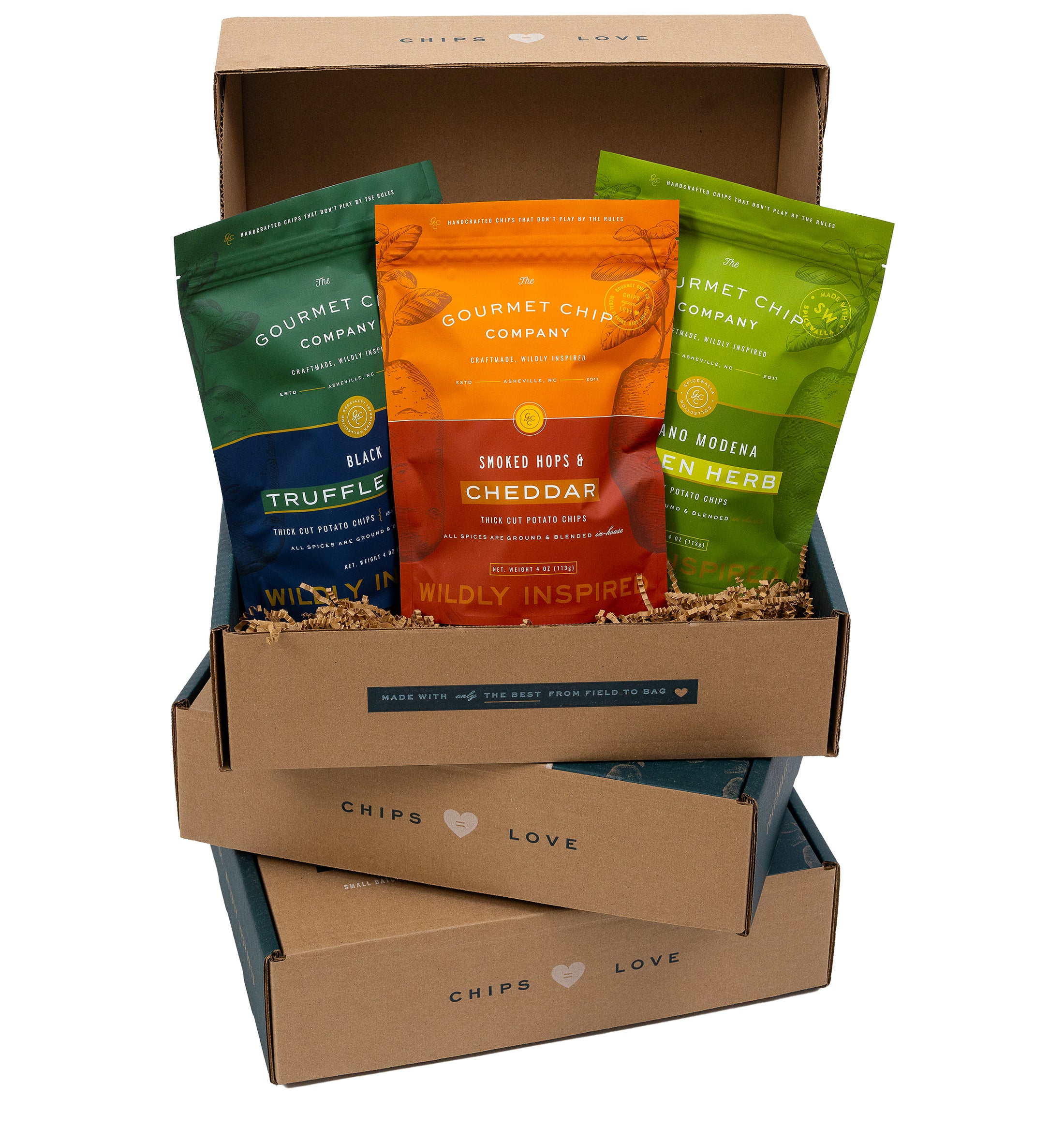 Specialty Custom Trio Gift Box – Gourmet Chip Company
